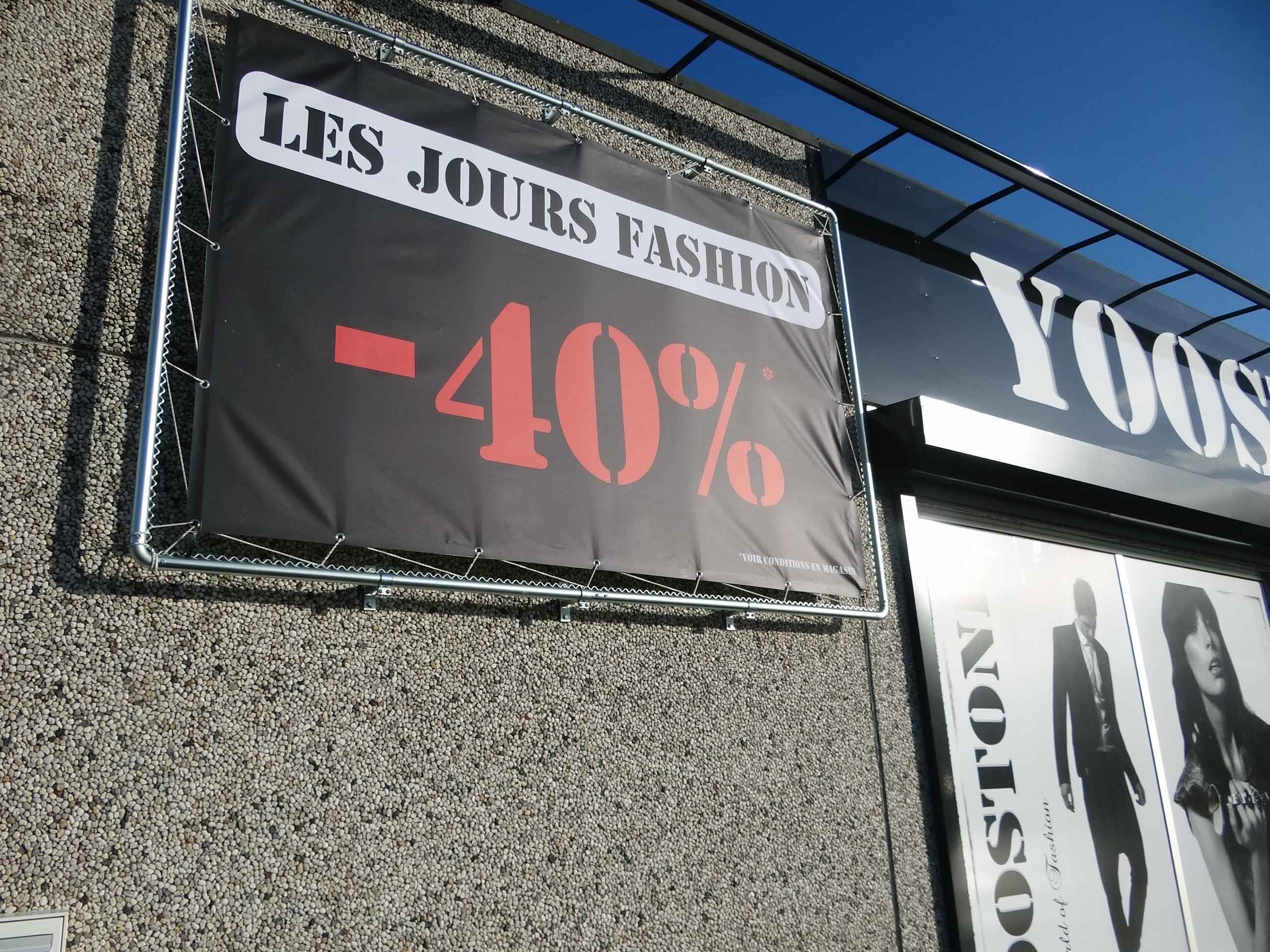 Structure bâche publicitaire - Made in v - Vandesompèle publicité